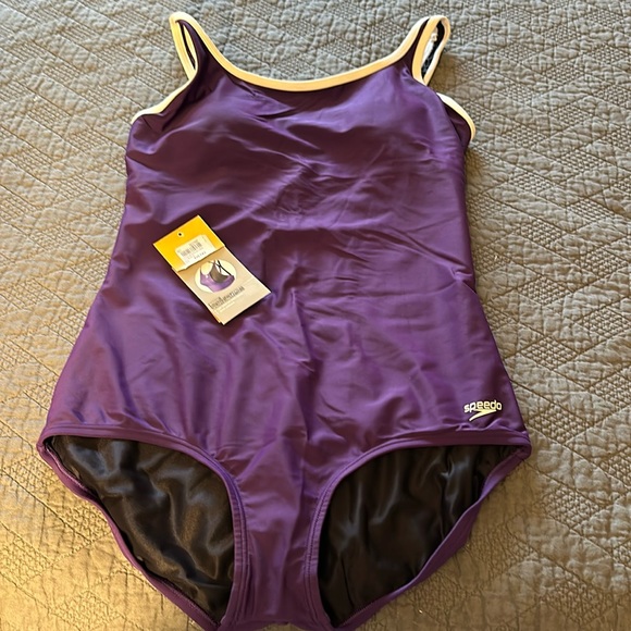 Speedo | Swim | Nwt Deeppurple Speedo Softcup Bathing Suit | Poshmark